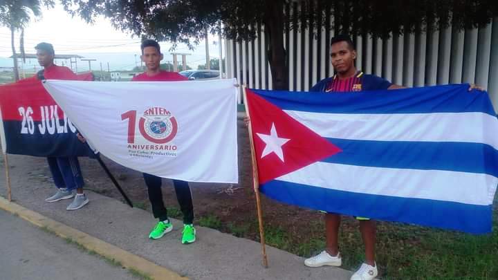Tenth anniversary of the National Union of Energy and Mines flag ...